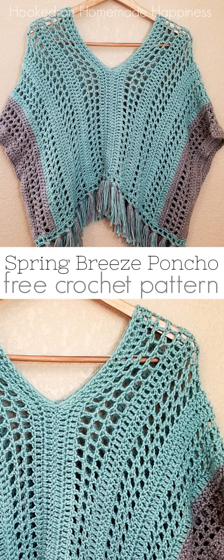 Spring Breeze Poncho Crochet Pattern 5 - Hooked on Homemade Happiness