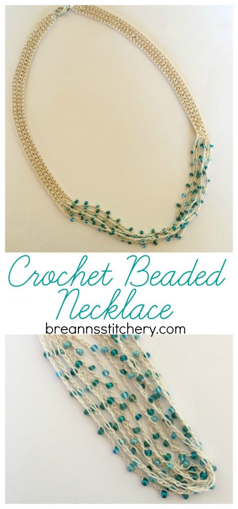 Crocheted Beaded Necklace - Hooked on Homemade Happiness