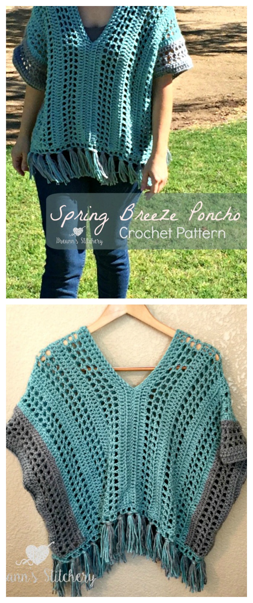 spring poncho long - Hooked on Homemade Happiness