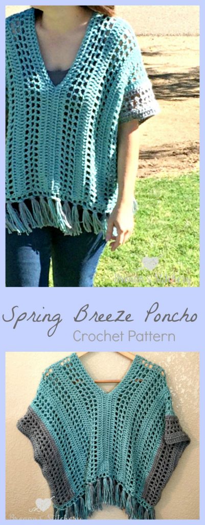 spring poncho long - Hooked on Homemade Happiness