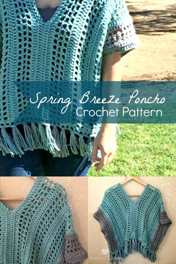 spring poncho main - Hooked on Homemade Happiness