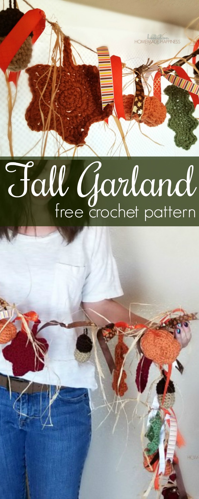 Fall Garland Crochet Pattern - Hooked on Homemade Happiness