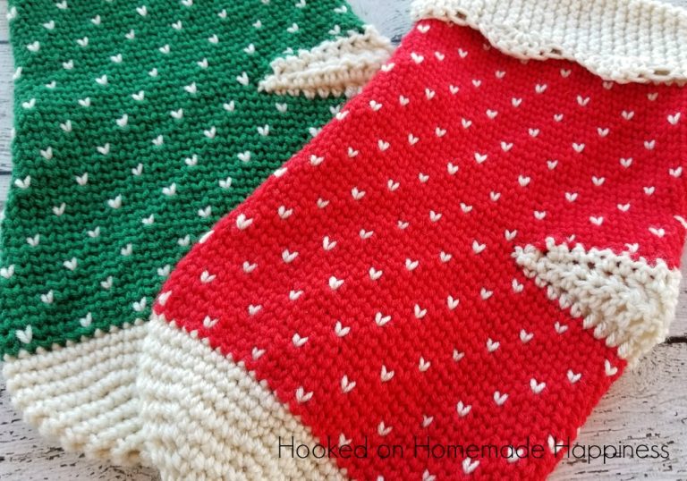 Oversized Fair Isle Christmas Stockings Crochet Pattern - Hooked on ...