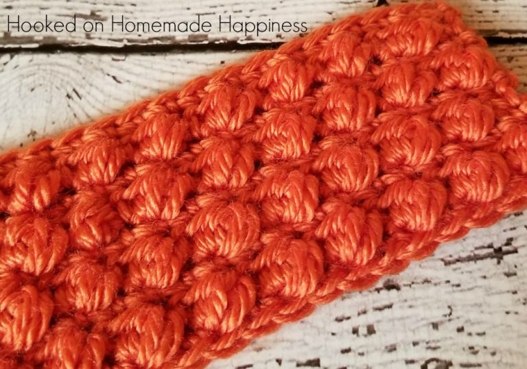 How to Crochet the Pebble Stitch - Hooked on Homemade Happiness