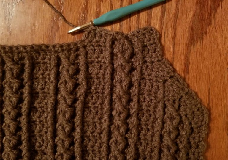 Cable Crochet Sweater Pattern - Hooked on Homemade Happiness