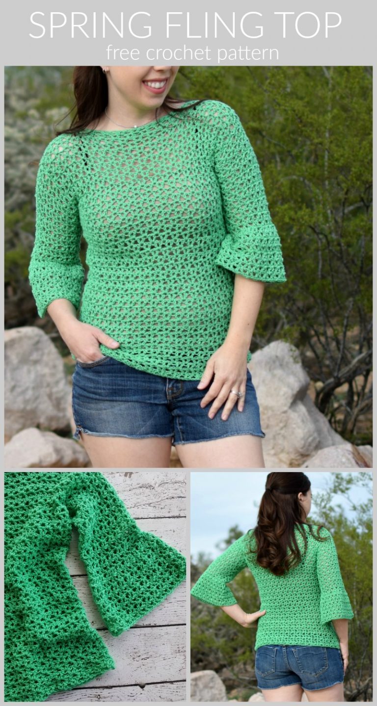 Spring Fling Crochet Top Pattern - Hooked on Homemade Happiness