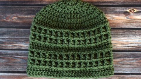 Making Waves Beanie Crochet Pattern - Hooked on Homemade Happiness