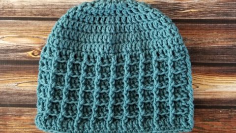 Making Waves Beanie Crochet Pattern - Hooked on Homemade Happiness