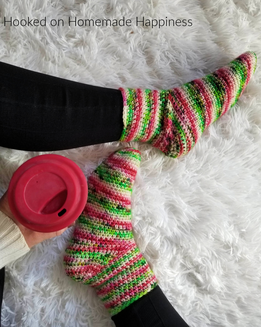 Basic Crochet Socks Pattern - Hooked on Homemade Happiness