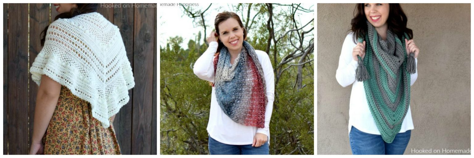 Pebble Shawl Crochet Pattern - Hooked on Homemade Happiness