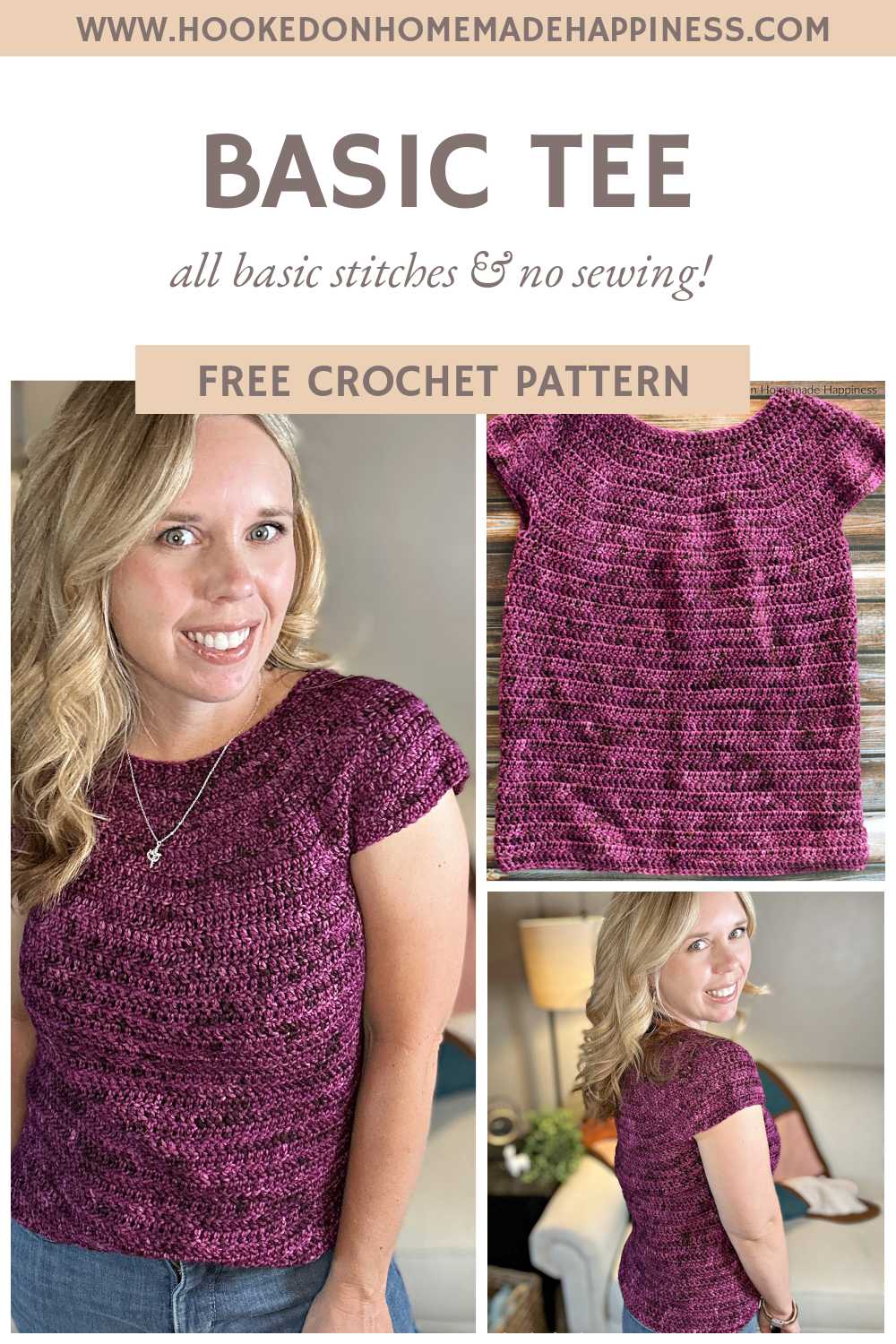 Basic Tee Crochet Pattern — Simple, Stylish, and Perfect for Every ...