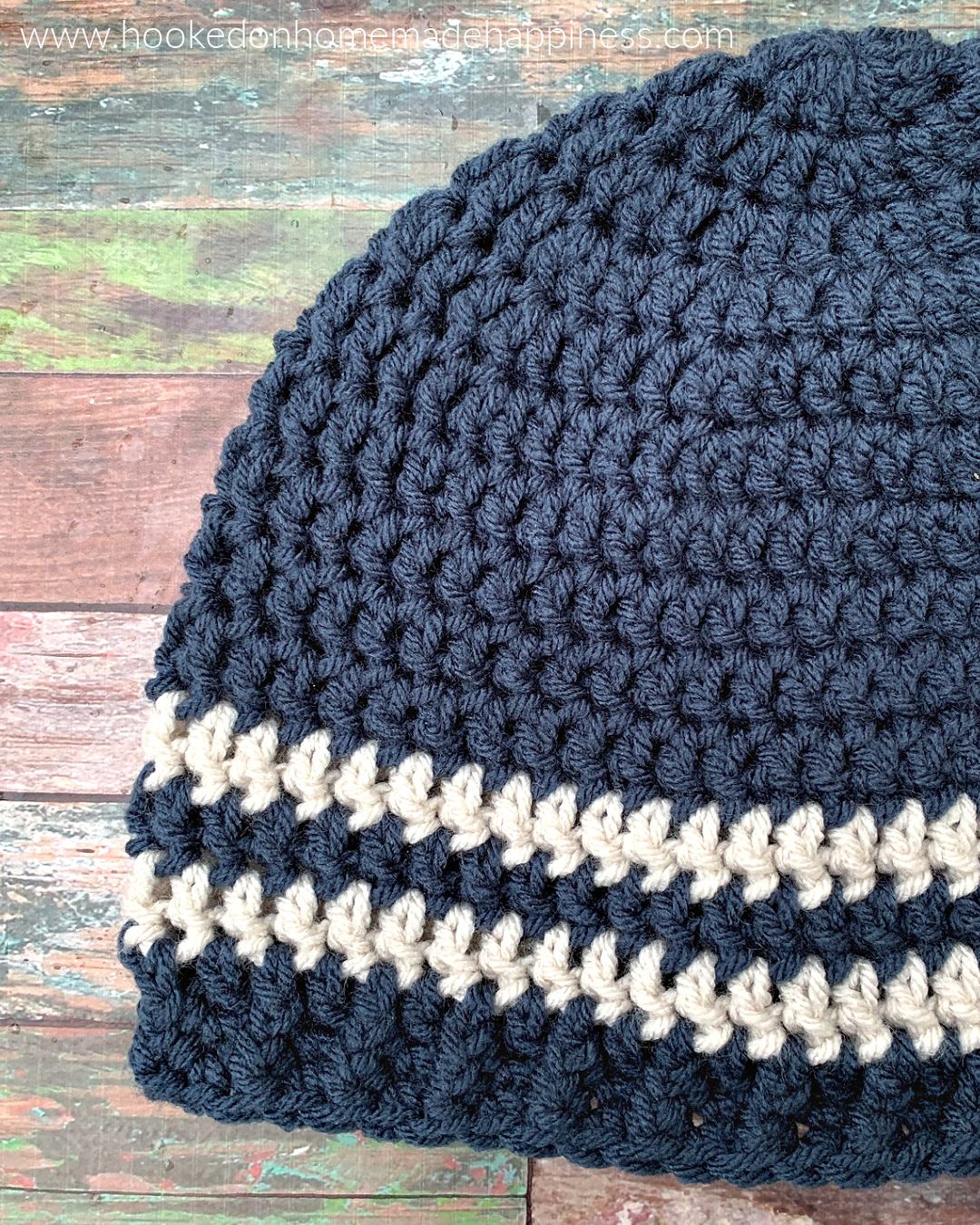 Easy Men's Beanie Crochet Pattern (CAL for a Cause) - Hooked on ...