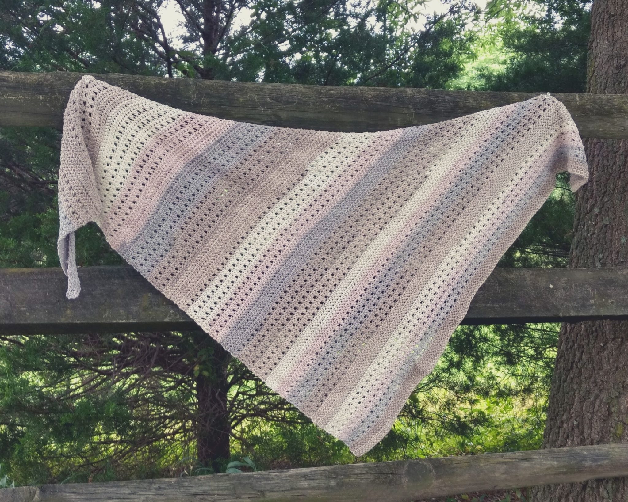 Rustic Summer Asymmetrical Shawl Crochet Pattern by From: Nicole’s ...
