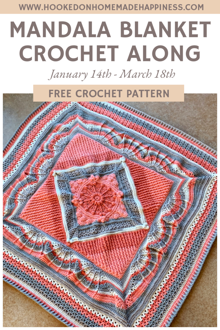 Mandala Blanket Crochet Along - Hooked on Homemade Happiness