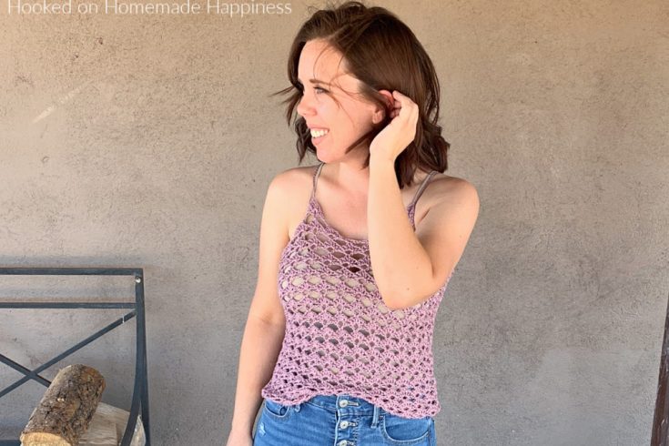 Crochet Boho Tank Top - Hooked on Homemade Happiness