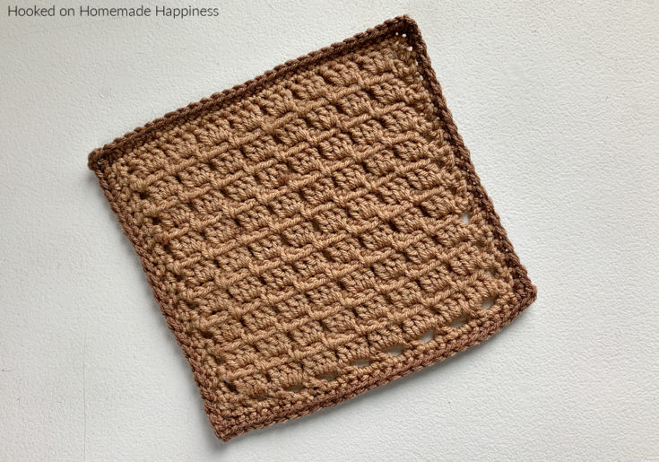 Block Stitch (Stitch Sampler Scrapghan 2023 - Part 4) - Hooked on ... Block Stitch (Stitch Sampler Scrapghan 2023 - Part 4) - Hooked on ...