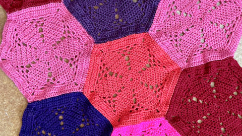 Raspberry Baby Blanket Crochet Pattern - Hooked on Homemade Happiness