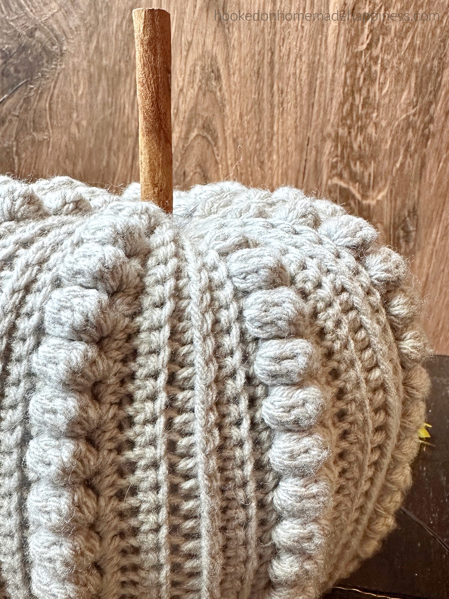 Ribbed Bobble Pumpkin Crochet Pattern - Hooked on Homemade Happiness