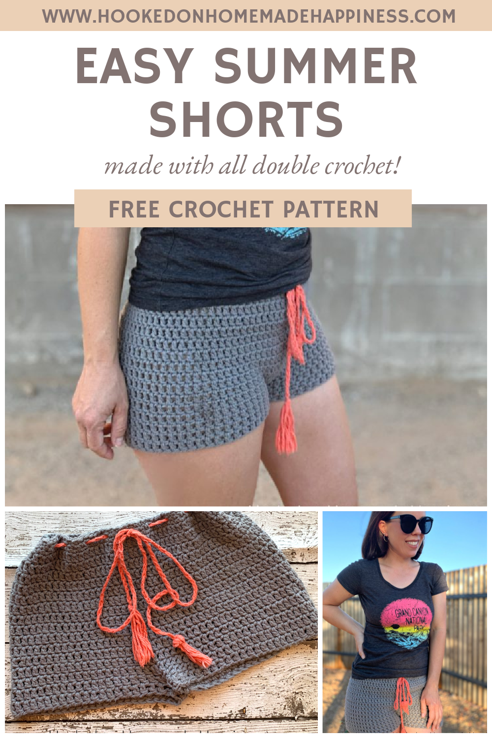 Easy Crochet Shorts Pattern - Hooked on Homemade Happiness