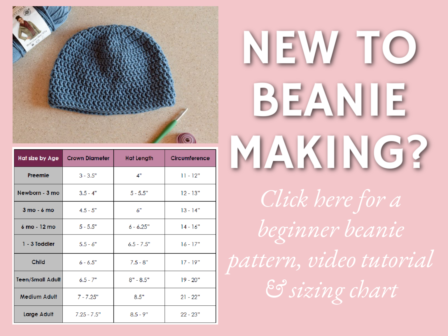 Easy Ribbed Beanie Crochet Pattern - Hooked on Homemade Happiness