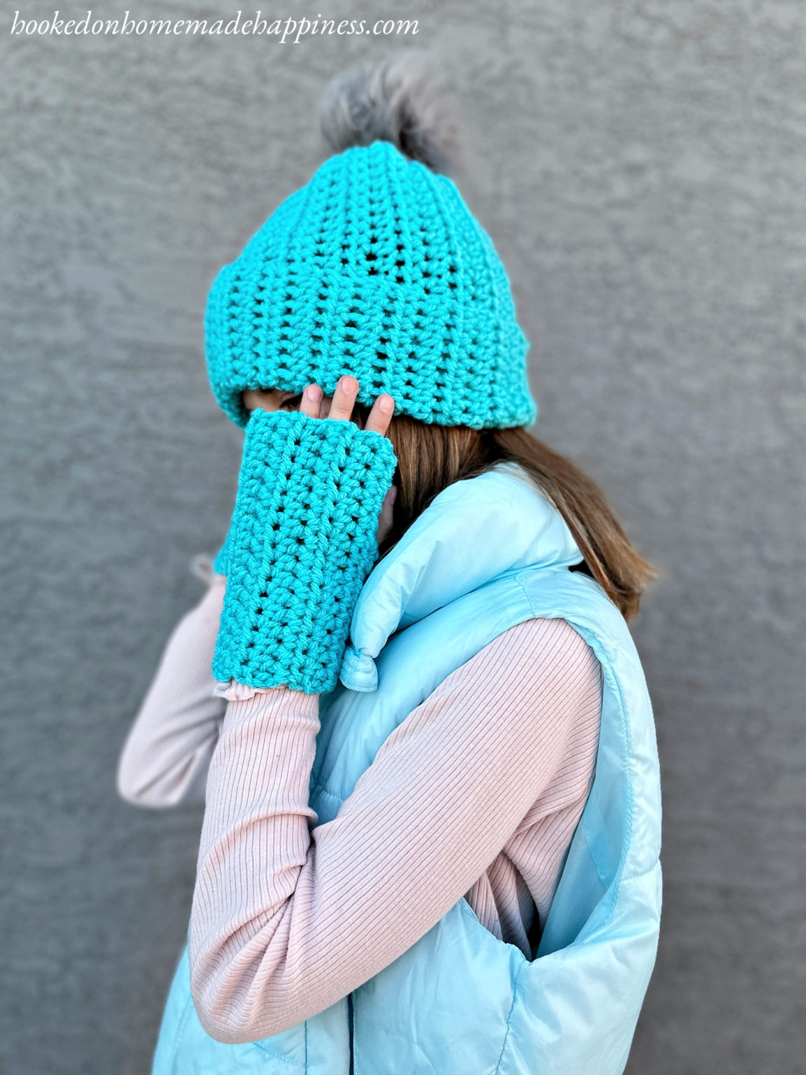 Easy All HDC Beanie Crochet Pattern - Hooked on Homemade Happiness