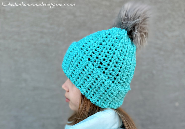 Easy All HDC Beanie Crochet Pattern - Hooked on Homemade Happiness