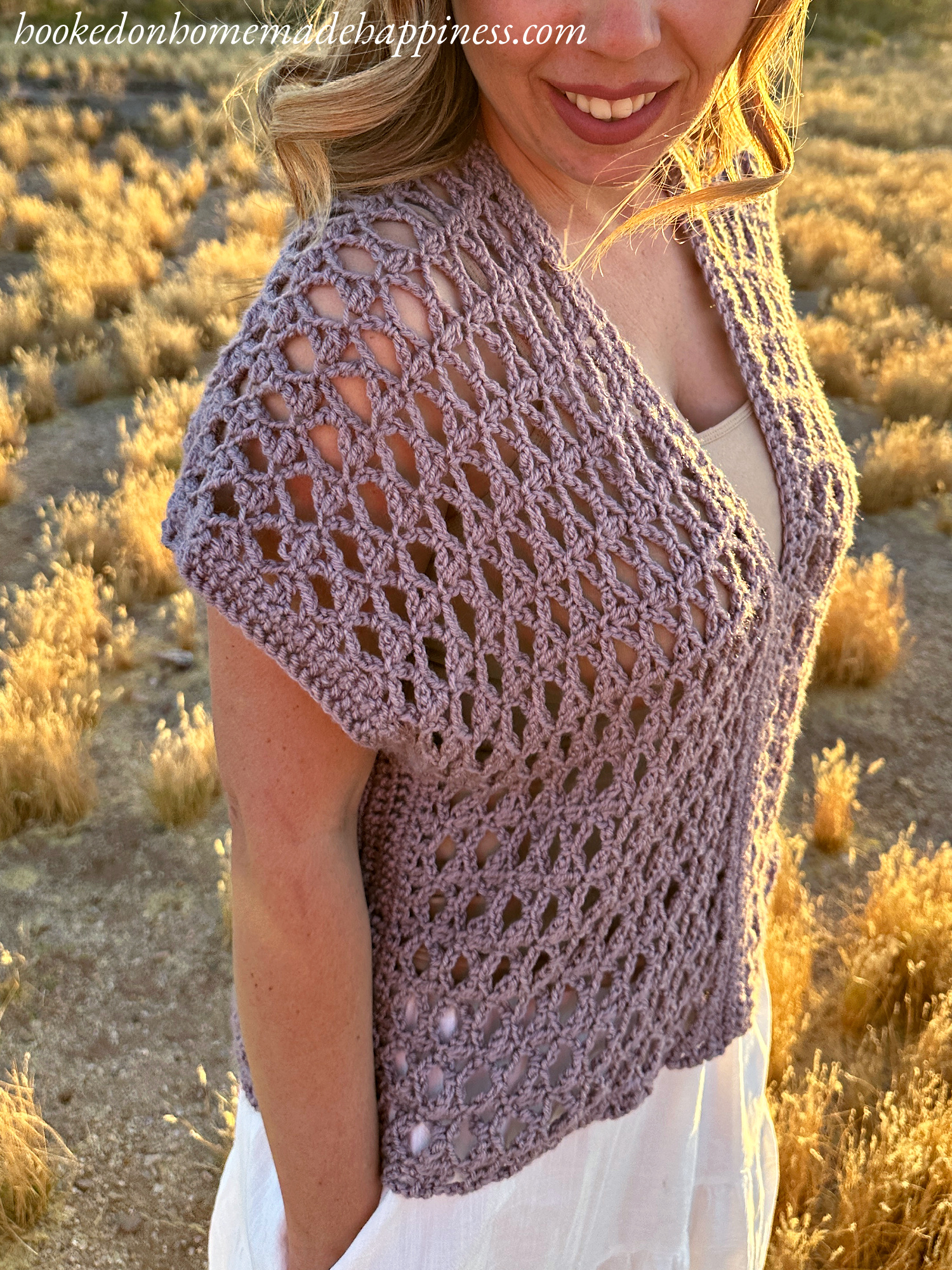 Lace Tunic Top Crochet Pattern - Hooked on Homemade Happiness