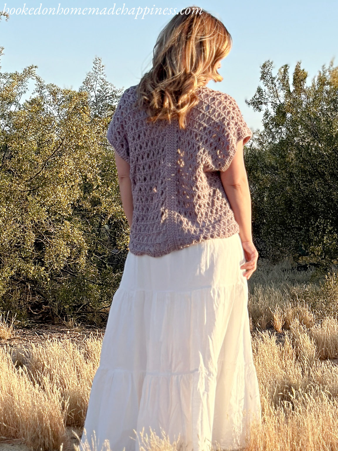 Lace Tunic Top Crochet Pattern - Hooked on Homemade Happiness