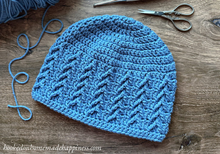 Arrow Beanie Crochet Pattern - Hooked on Homemade Happiness