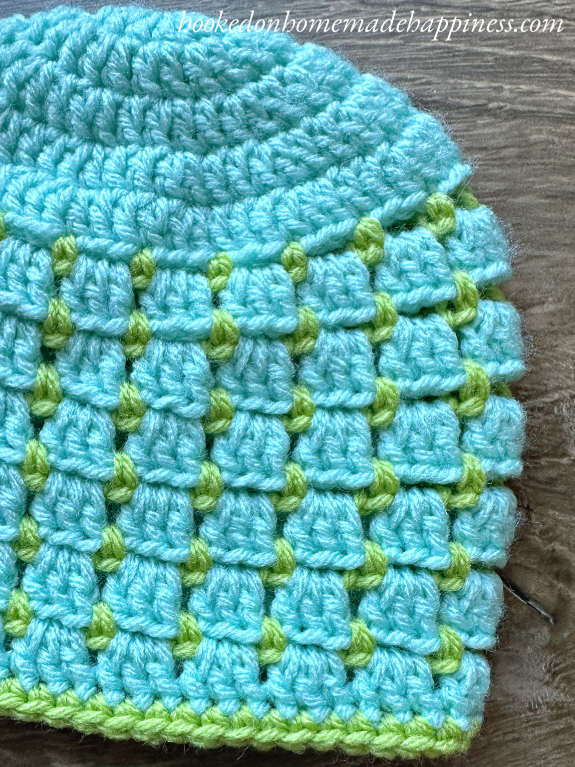 Block Stitch Beanie Crochet Pattern - Hooked on Homemade Happiness
