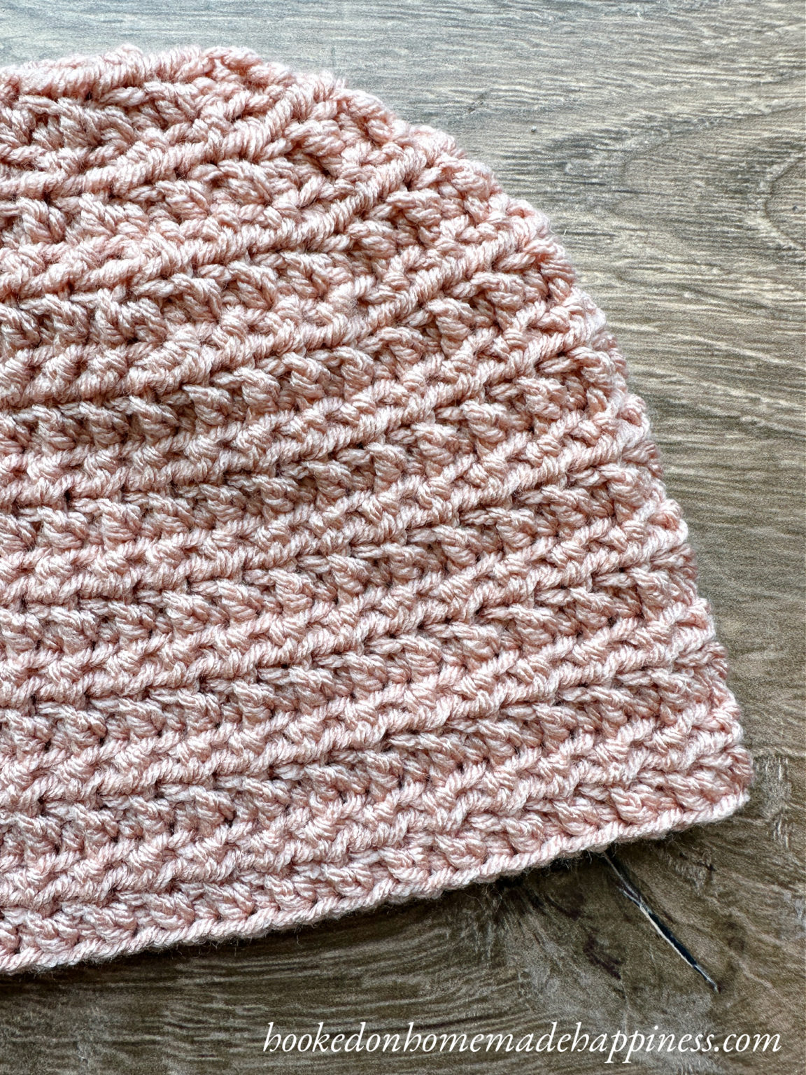 Grid Beanie Crochet Pattern (Free & Textured Design) - Hooked on Homemade Happiness
