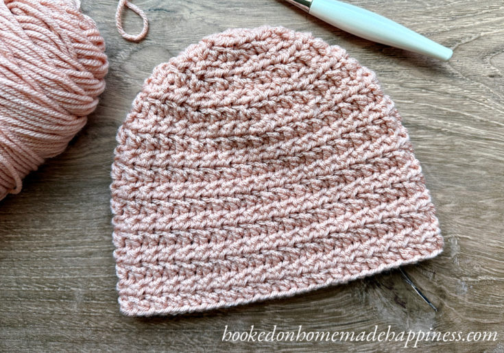 Grid Beanie Crochet Pattern - Hooked on Homemade Happiness