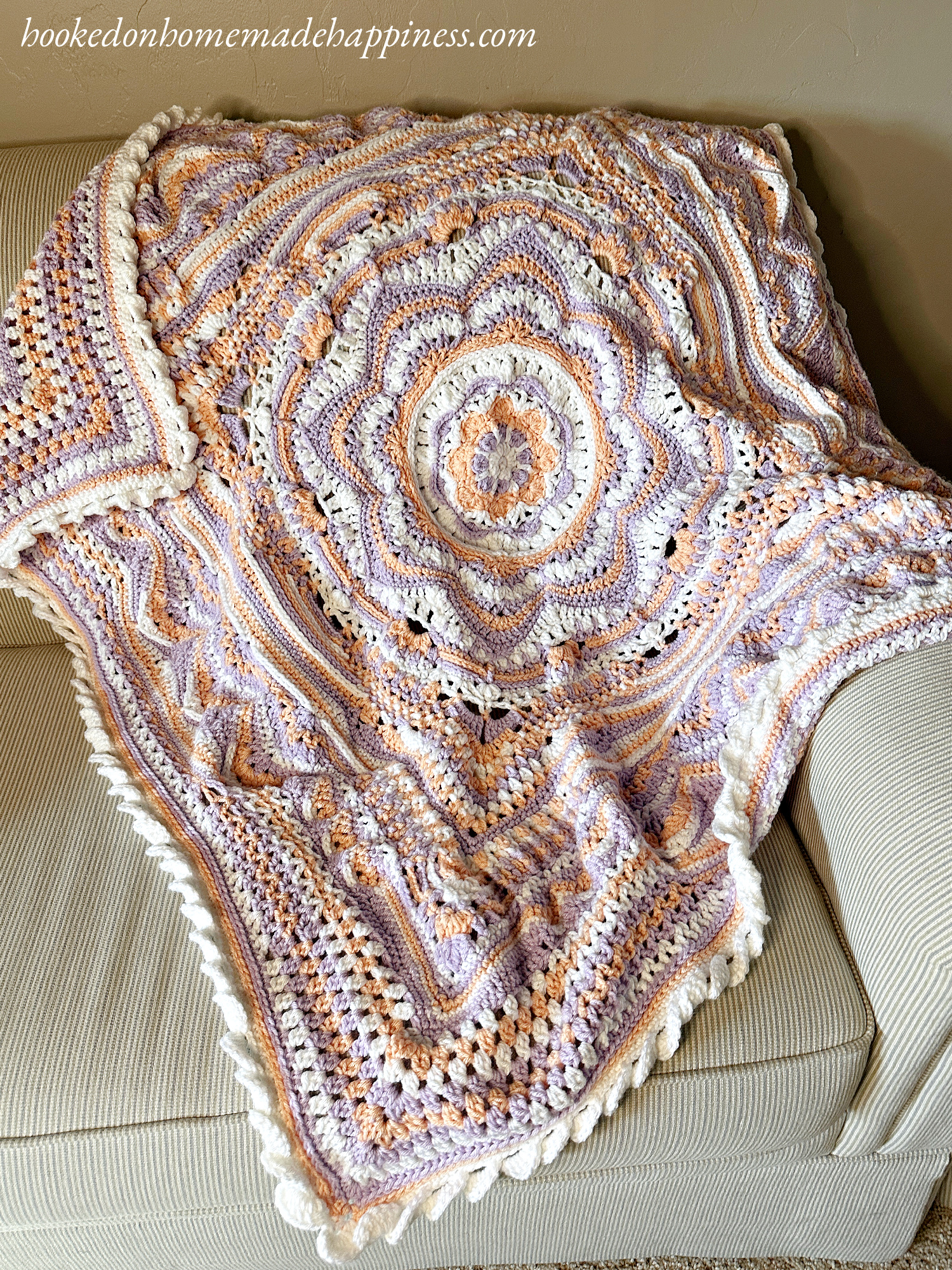 Mandala Blanket Crochet Along (2025) - Part 1 - Hooked on Homemade ...