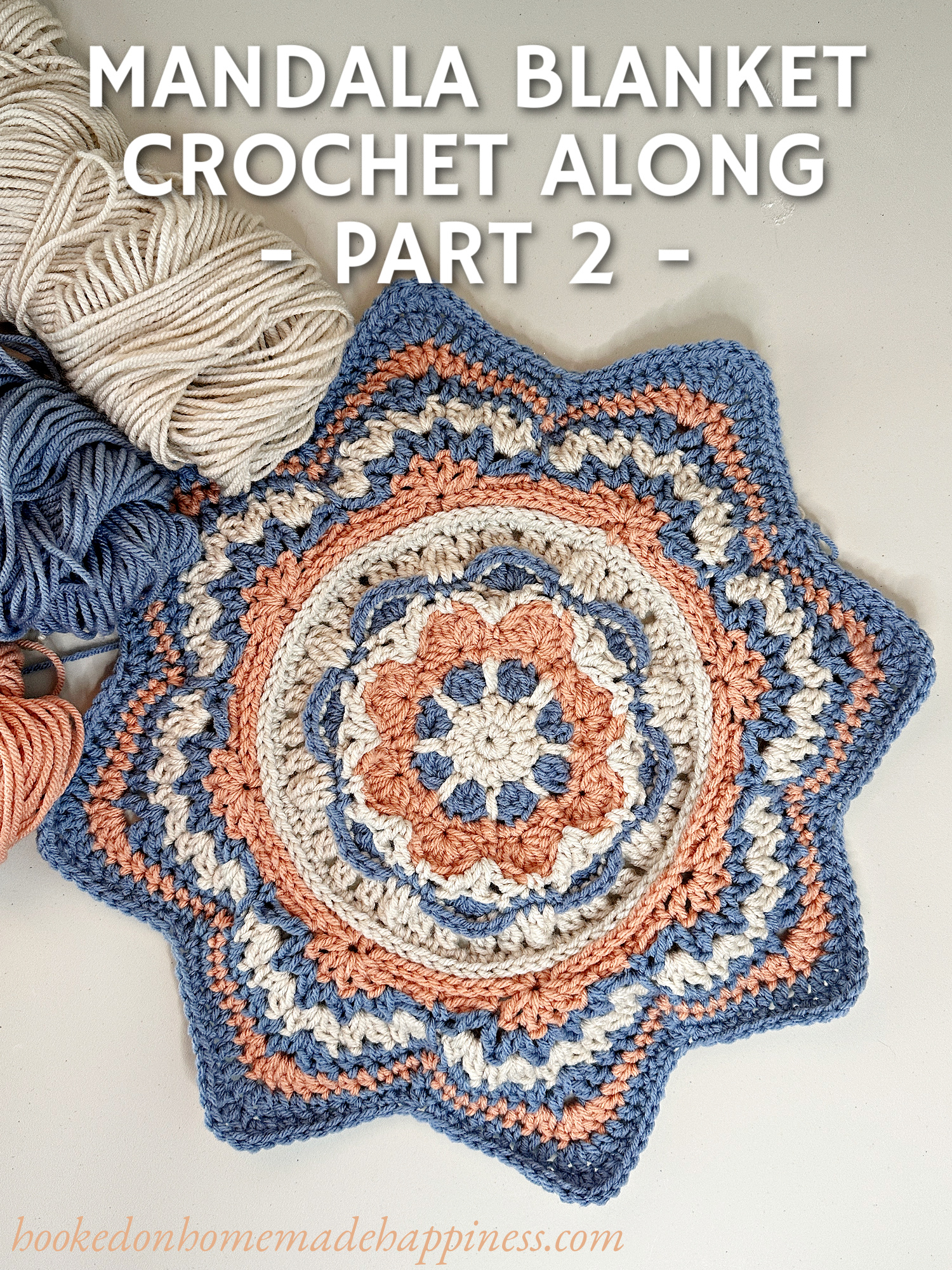 Mandala Blanket Crochet Along (2025) - Part 2 - Hooked on Homemade ...