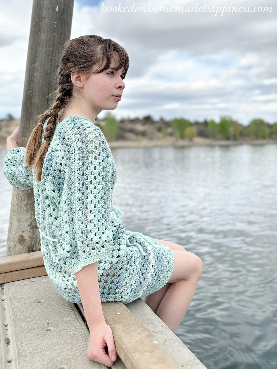 Kid's Beach Day Swim Suit Cover Up Crochet Pattern - Hooked on Homemade ...