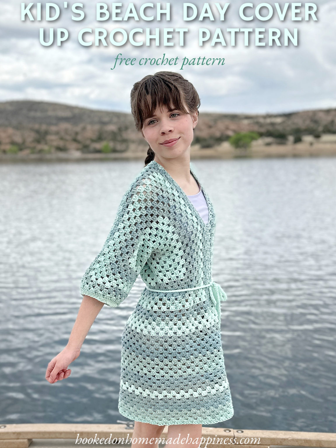 Kid's Beach Day Swim Suit Cover Up Crochet Pattern - Hooked on Homemade ...