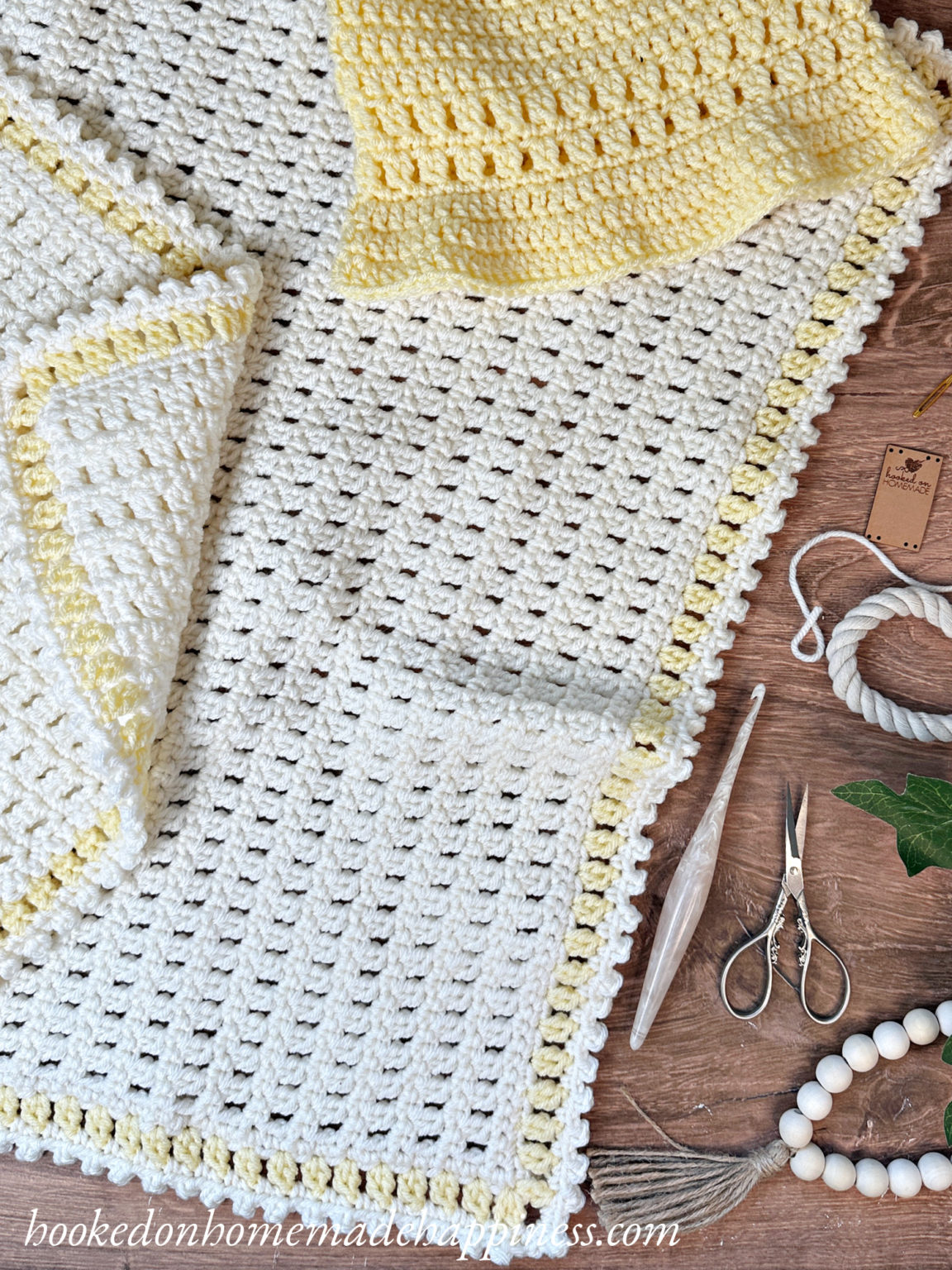 Cluster Prayer Shawl Crochet Pattern - Hooked on Homemade Happiness
