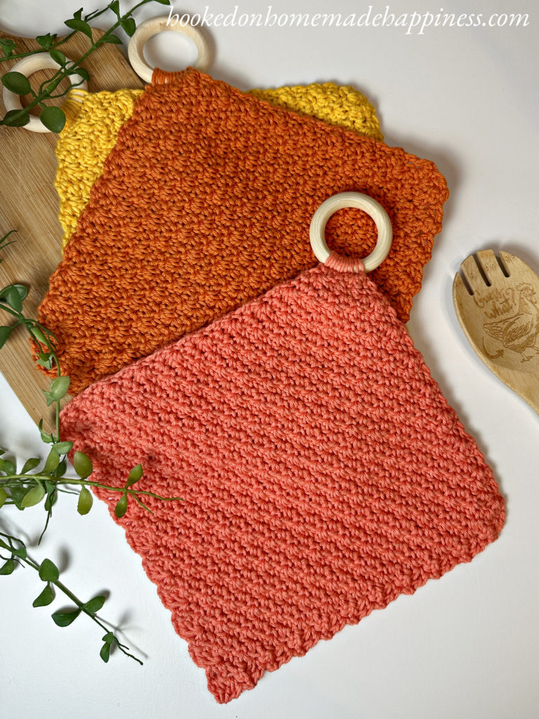 Easy Lemon Peel Dishcloth Crochet Pattern (Corner to Corner) - Hooked ...